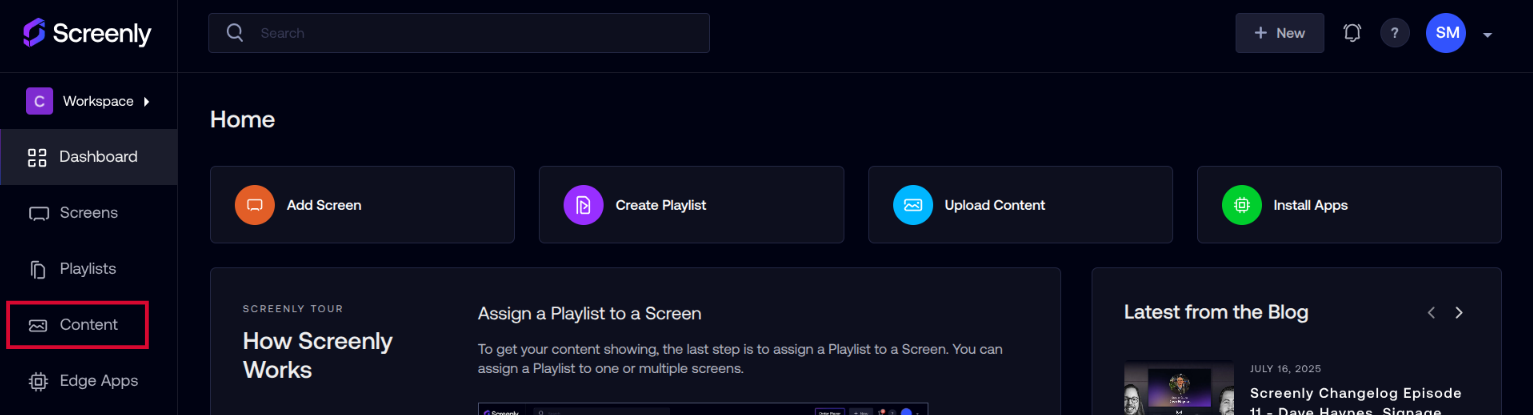 How to upload content to your Screenly account – Screenly Support